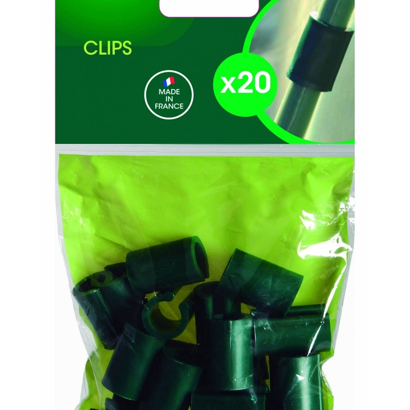 CLIP ARC-PVC 20 .Clips pour arceaux PVC Vert